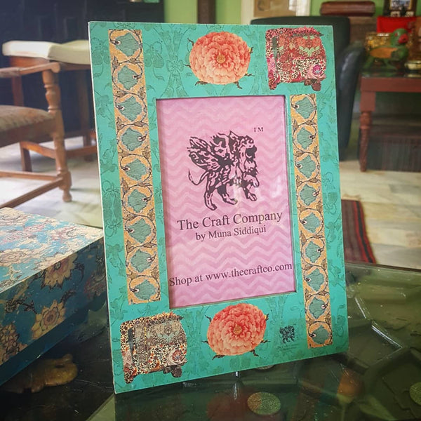 Emerald Tuk Tuk Frame | The Craft Company by Muna Siddiqui | Mosaic ...